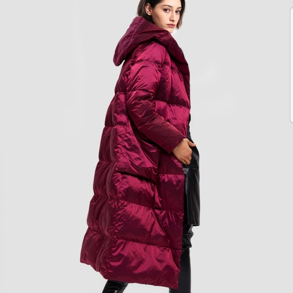 Lattelier | Jackets & Coats | Lightweight Quilted Maxi Puffer Coat In ...